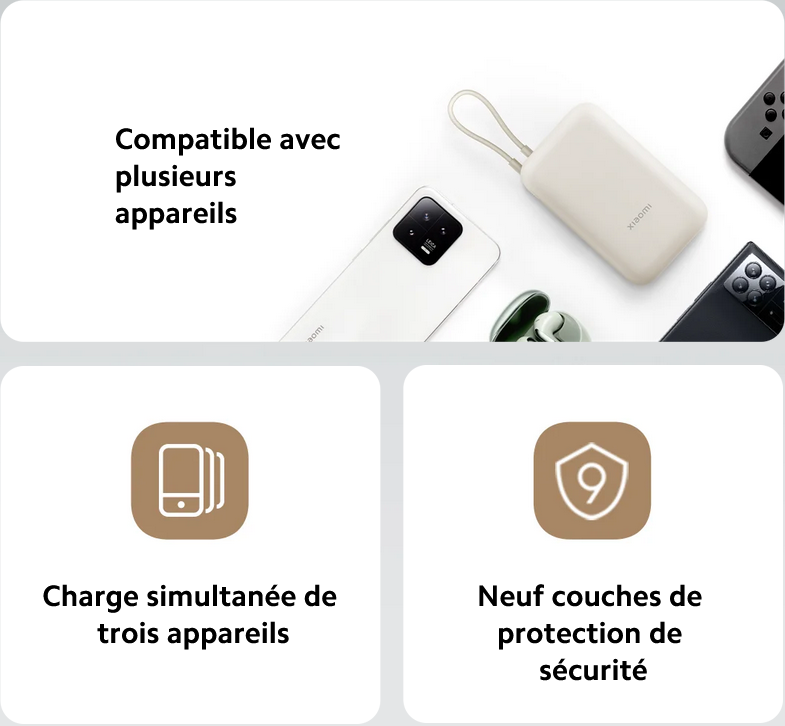 Xiaomi 33W Power Bank 20000mah (Câble Intégré) Neuve | Garantie 2 ans ...